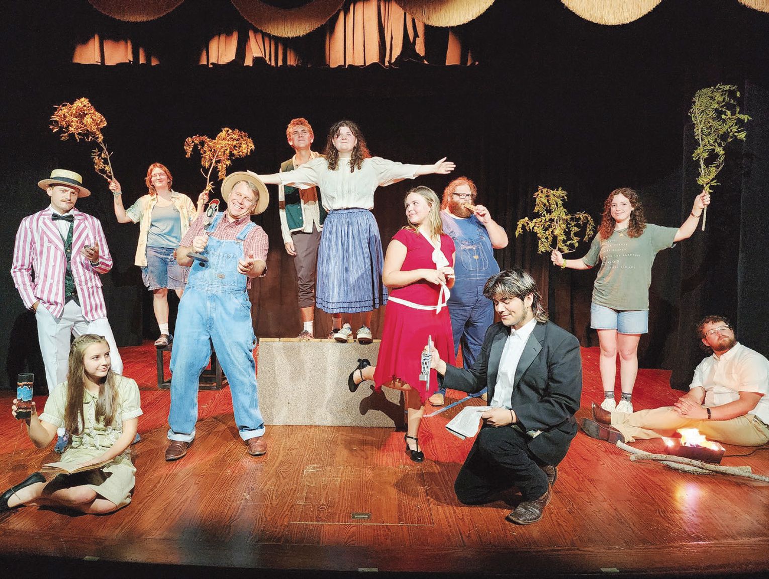 Cast of summer play