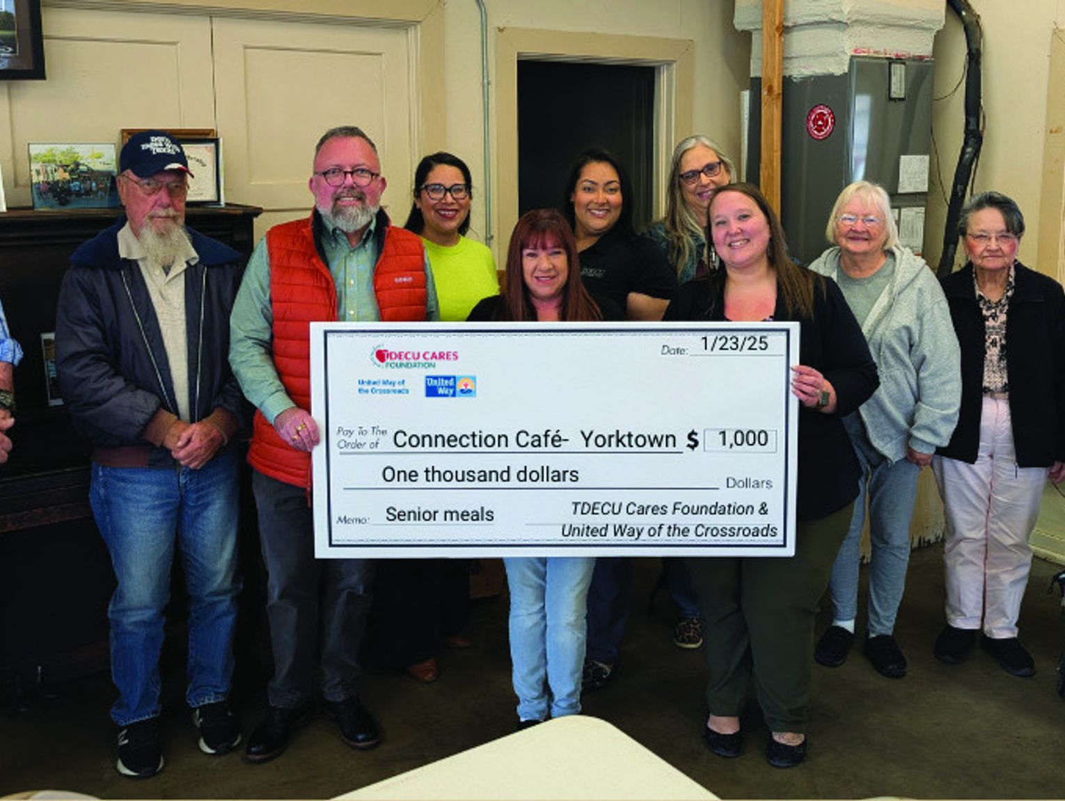 Connection Cafe donation