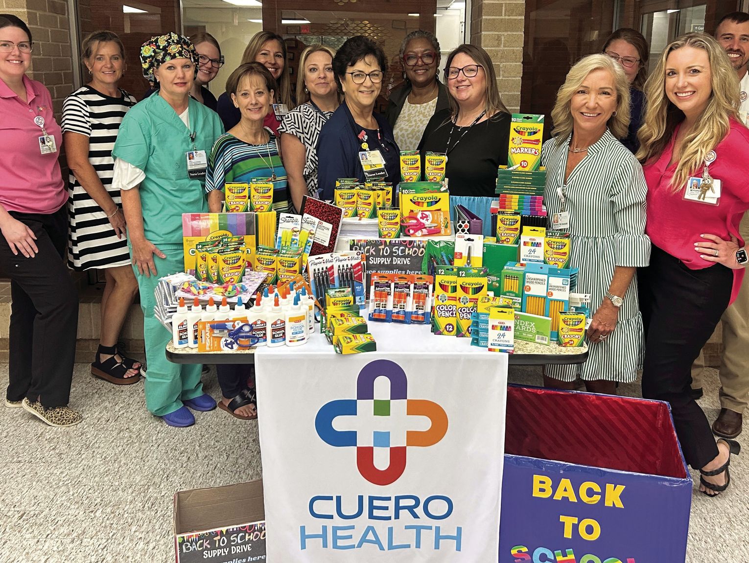 Cuero Health gathers supplies for area students