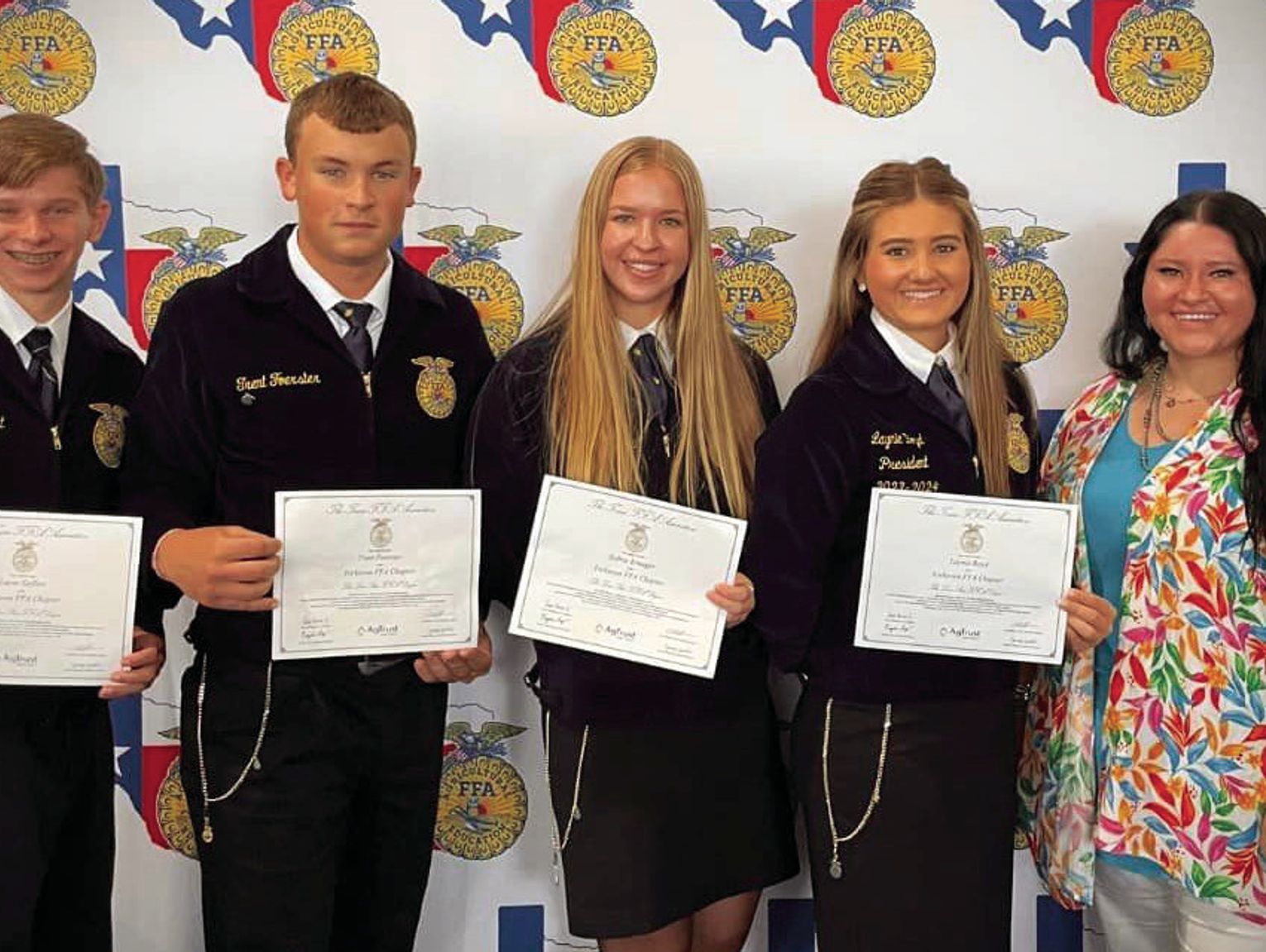 FFA students win highest degree