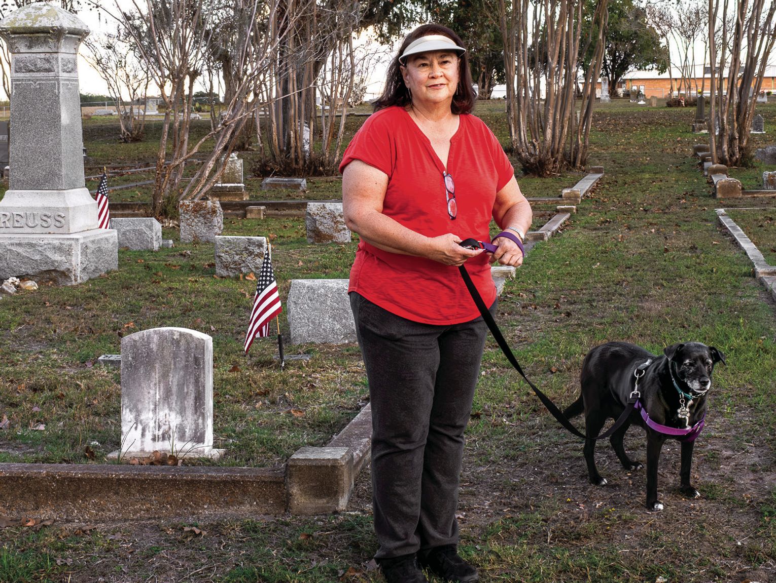 Walkers get in shape at Hillside Cemetery